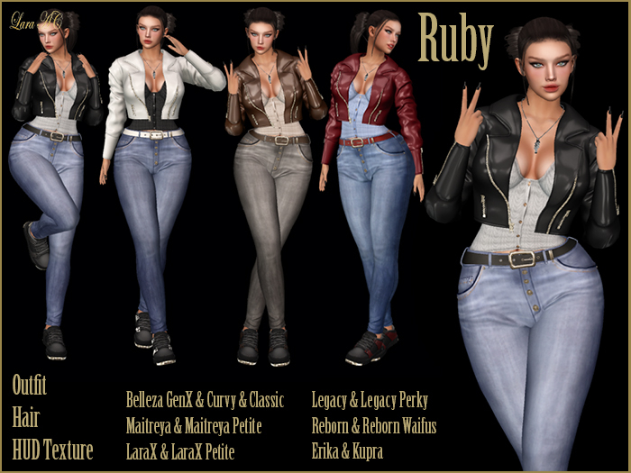 Second Life Marketplace - Lara AC OUTFIT RUBY